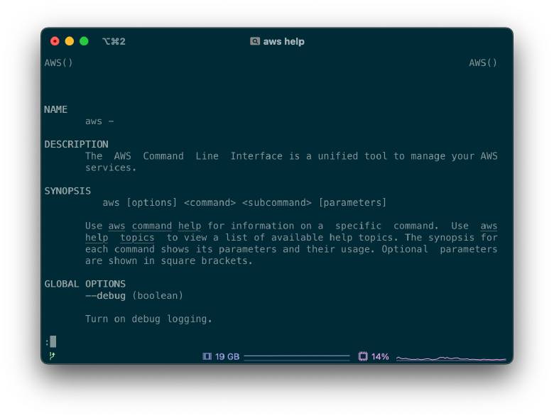 CLI Help pages - Better CLI
